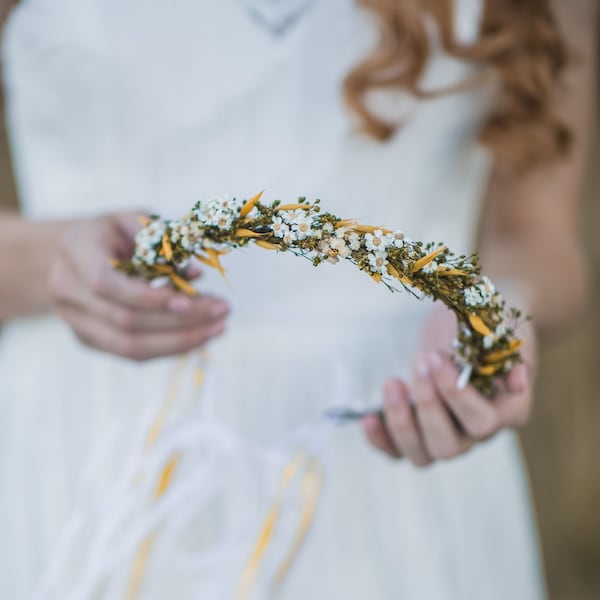 Yellow Flower Crown - Etsy