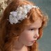 Holy Communion Headband White and Cream Flowers Floral Headband Flower ...