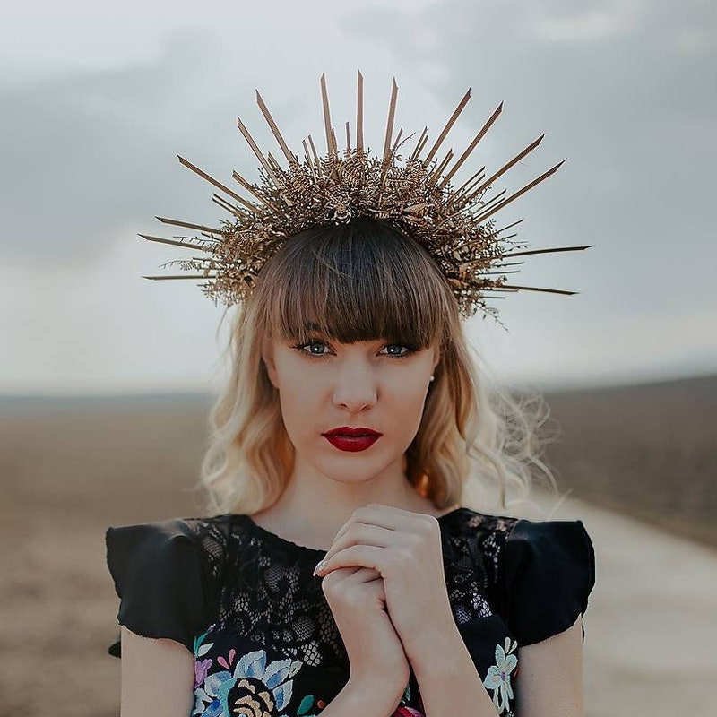 Gold Sun Crown - Etsy