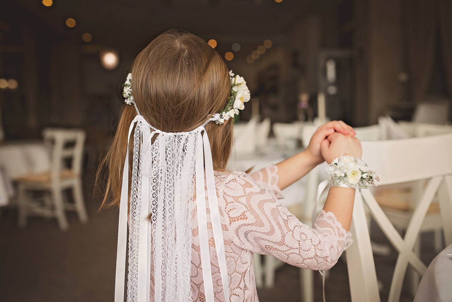 First Holy Communion Head Wreath With Veil Magaela Accessories - Etsy