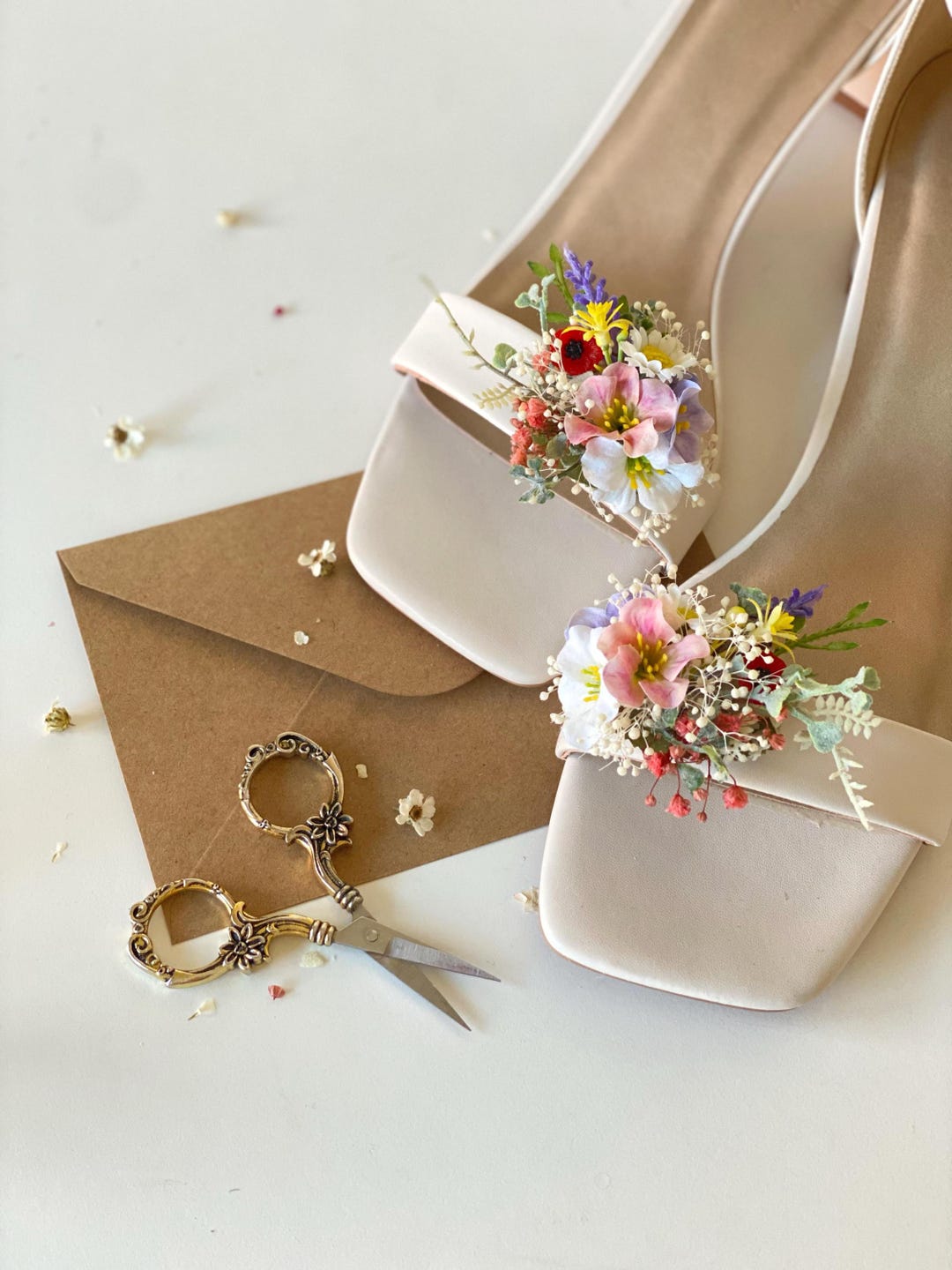 Meadow Flower Shoe Clips Wild Flowers Floral Decoration for Shoe High ...