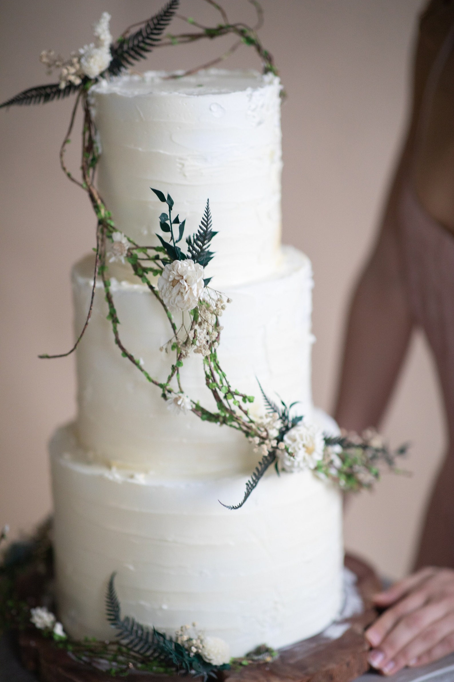 Cascading Wedding Cake Flowers Cake Flower Decoration Natural | Etsy