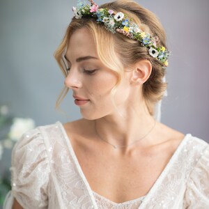 Meadow Anemone Flower Crown: Wedding Wildflower Hair Wreath - Etsy