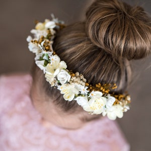 Headband for First Holy Communion White Floral Headband Communion Girls ...