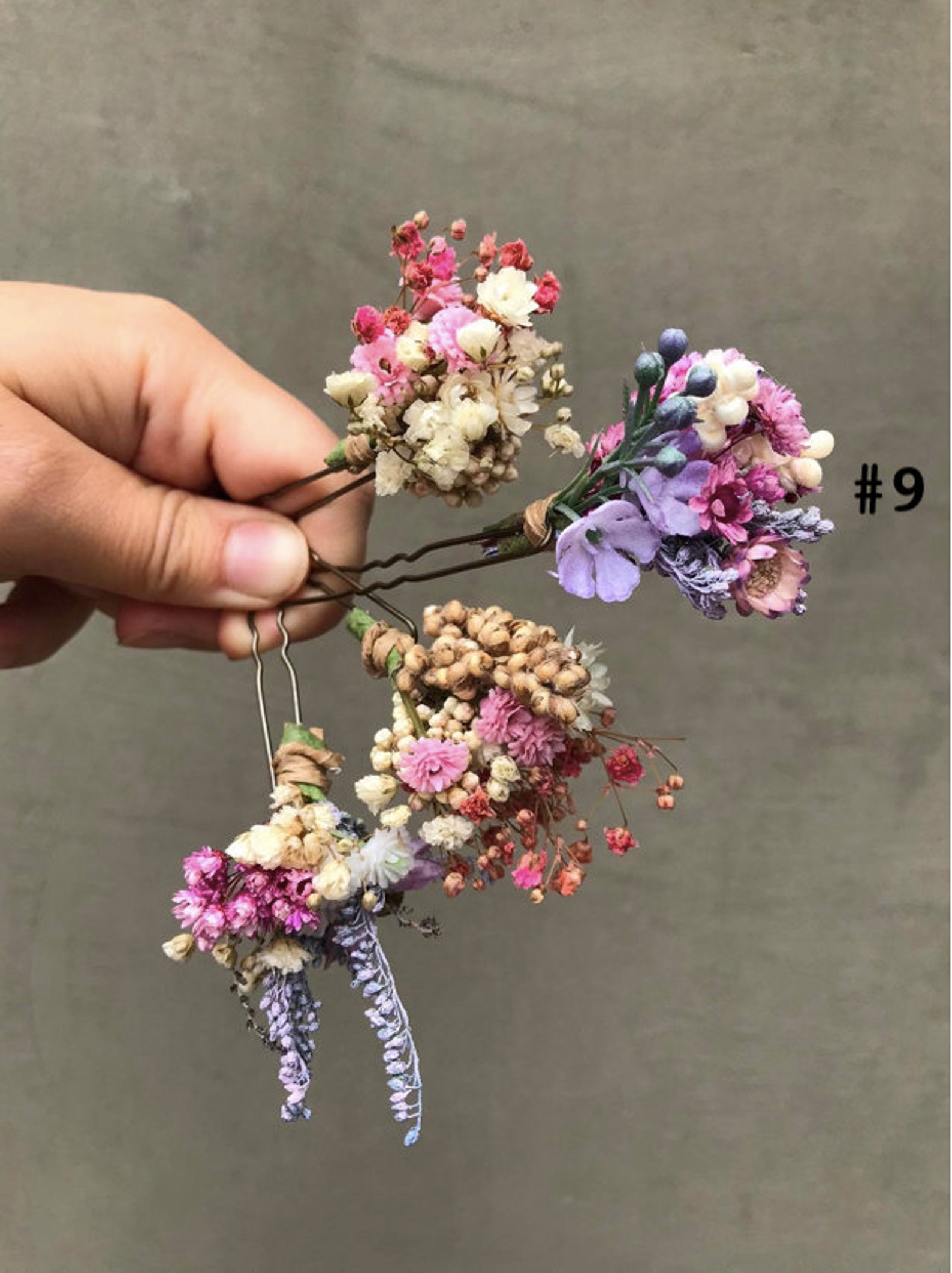 Colourful Flower Pin Wedding Hair Pins Pink Flower Pins Yellow - Etsy