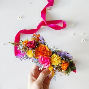 Colorful Belt Summer Festivals Wild Flowers Design Boho Wedding Floral ...