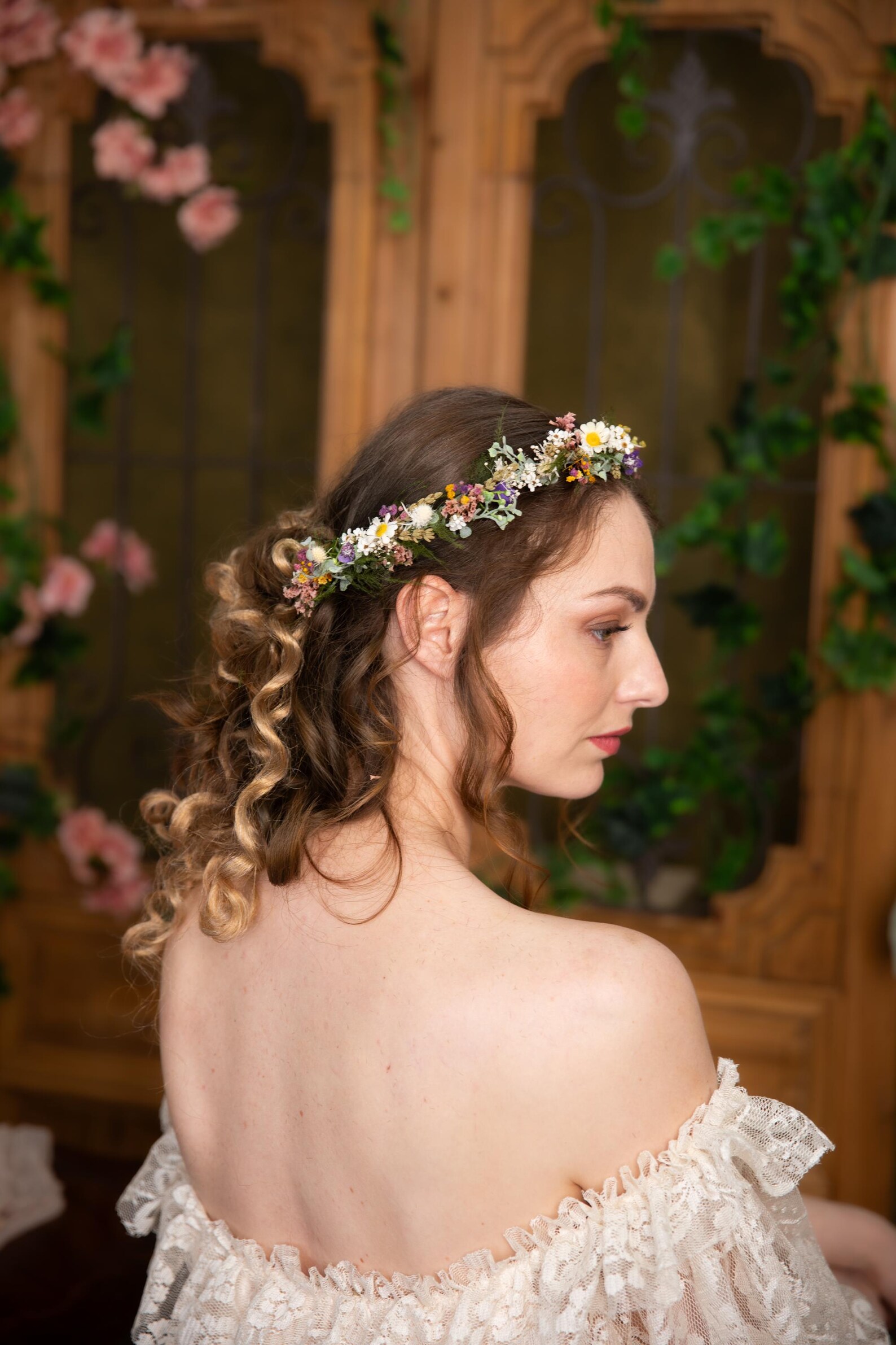 Daisy Flower Crown: Boho Garden Wedding Headpiece - Etsy