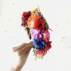 Summer Headband Flower Bridal Headpiece Colorful Headband Wild Flowers ...
