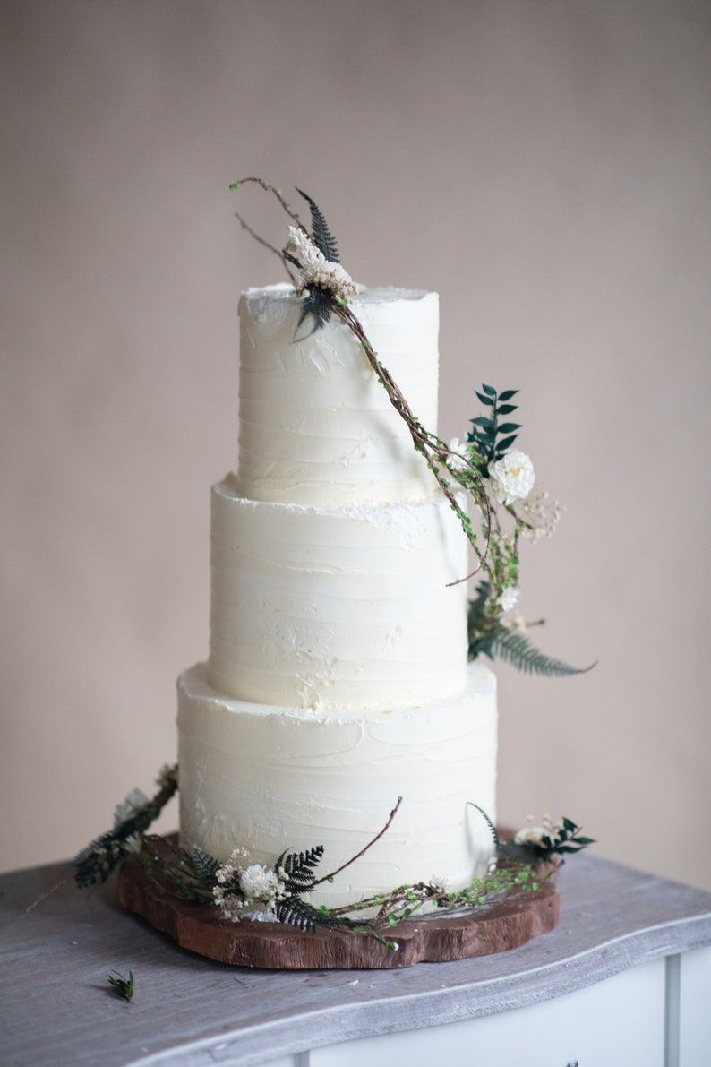 Cascading Wedding Cake Flowers Cake Flower Decoration Natural - Etsy