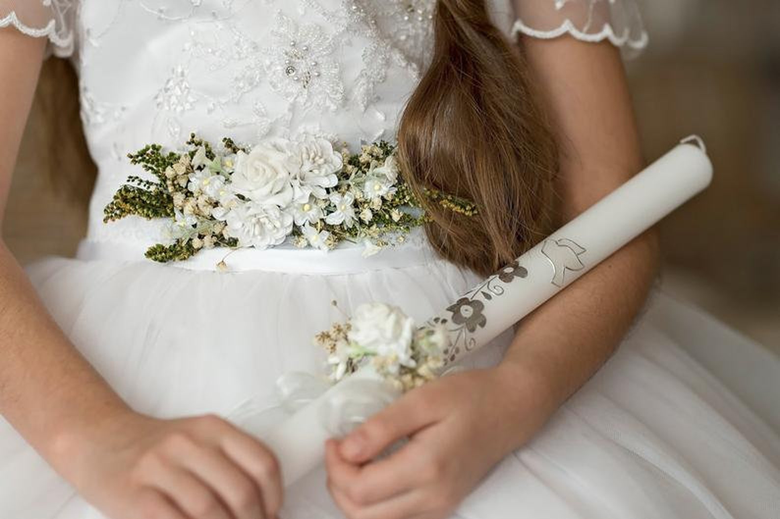 Headband for First Holy Communion White Floral Headband - Etsy