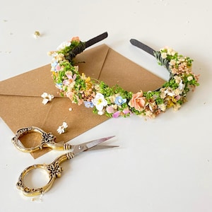 Pastel Spring Headband Colorful Flower Headband Boho Flower Headband ...