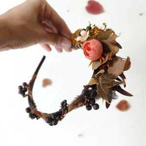 Autumn Headband Flower Fall Headpand Bridal Flower Headband Limited ...