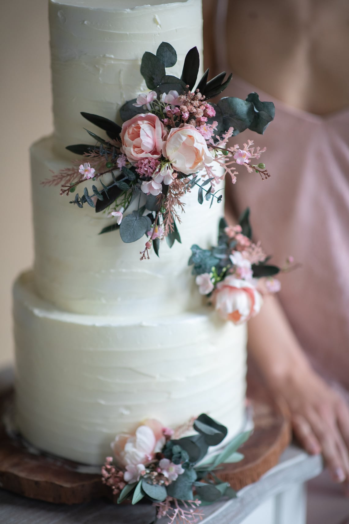 Flower Cake Topper Wedding Cake Decoration Romantic Peony and - Etsy