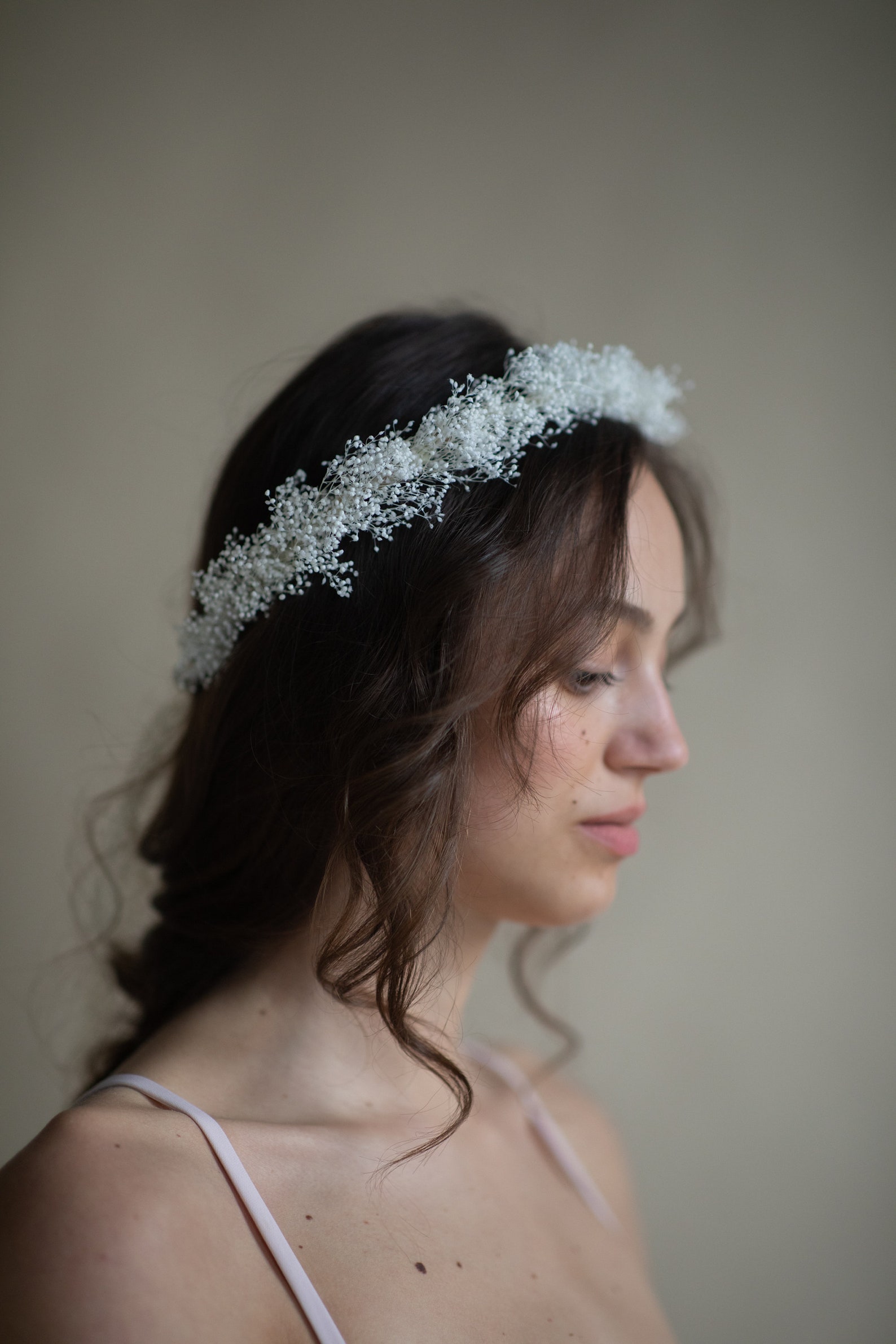 Baby's Breath Flower Crown Delicate Ivory Flower Wreath - Etsy