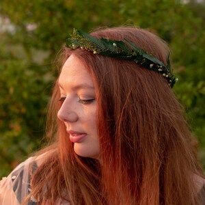 Greenery Flower Crown With Ferns Bridal Accessories Greenery Wedding ...