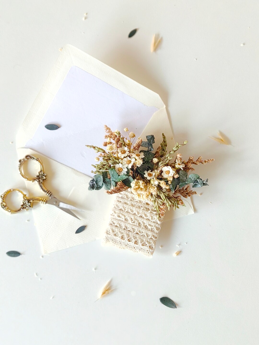 Greenery Flower Boutonniere Groom Eucalyptus Boutonniere Wedding ...