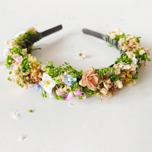 Pastel Spring Headband Colorful Flower Headband Boho Flower Headband ...