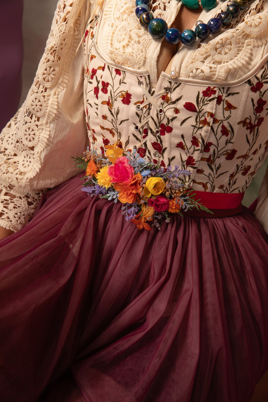 Colorful Belt Summer Festivals Wild Flowers Design Boho Wedding Floral ...