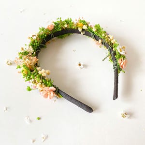 Pastel Spring Headband Colorful Flower Headband Boho Flower Headband ...