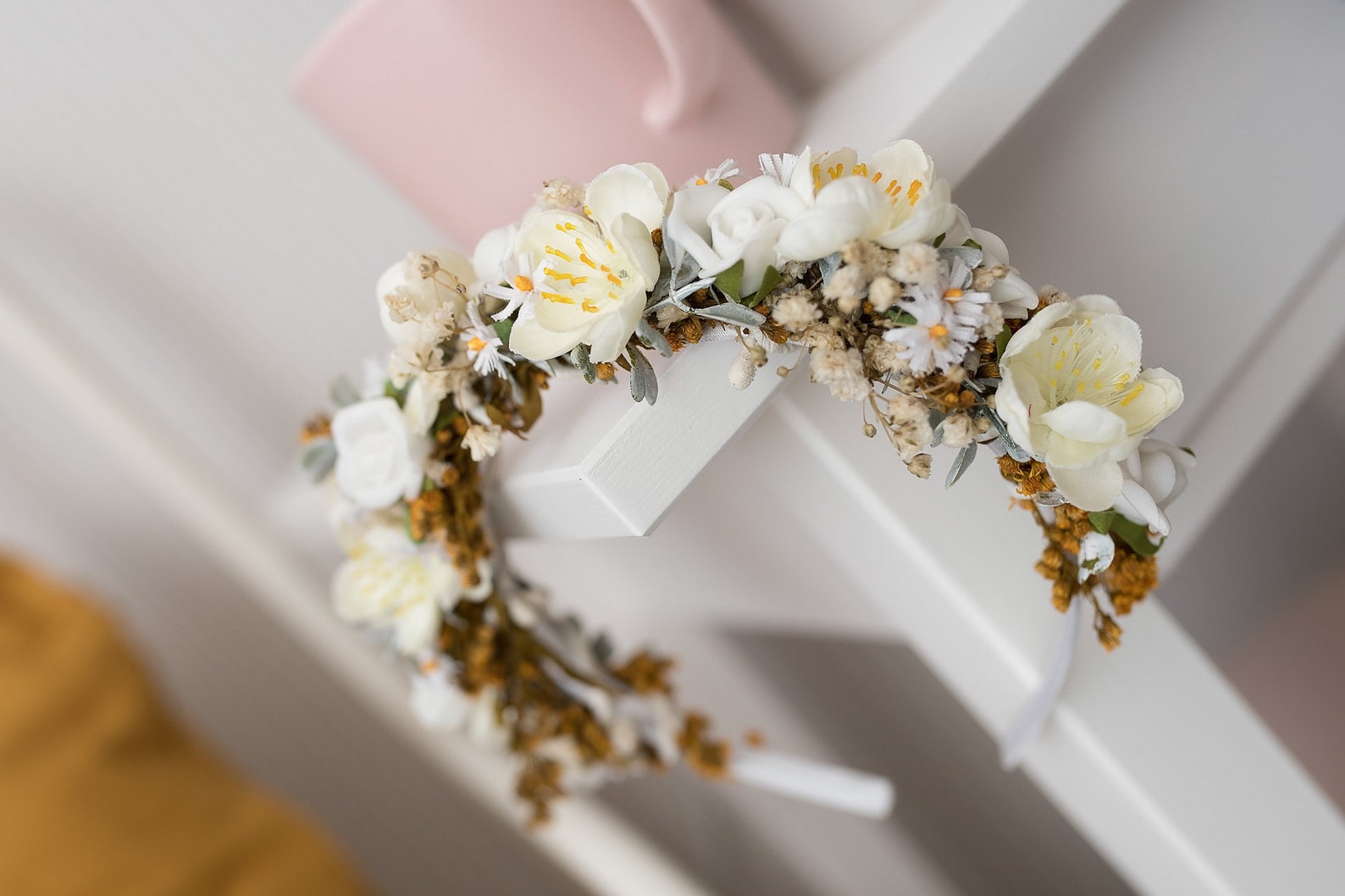 Headband for First Holy Communion White Floral Headband - Etsy