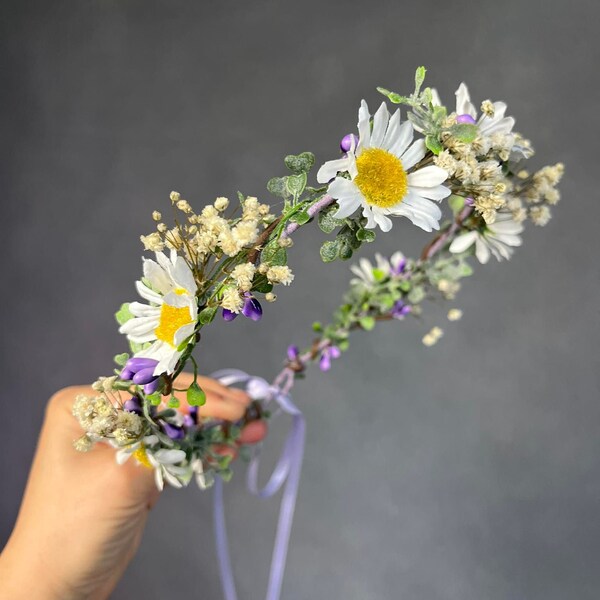 Daisy Flower Crown - Etsy
