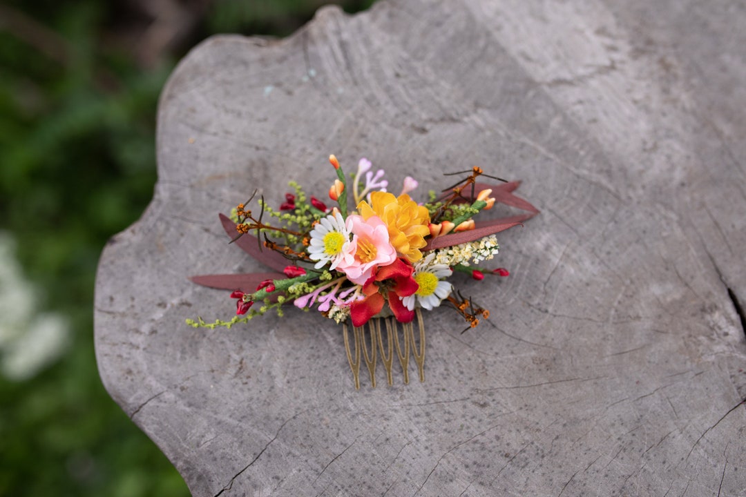 Summer Mini Hair Comb for Bride Wedding Flower Comb Decorative Hair ...