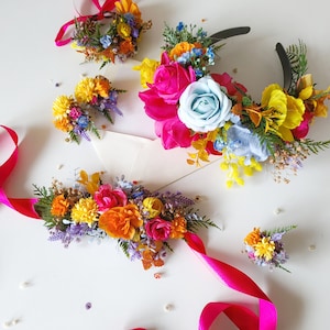 Colorful Belt Summer Festivals Wild Flowers Design Boho Wedding Floral ...