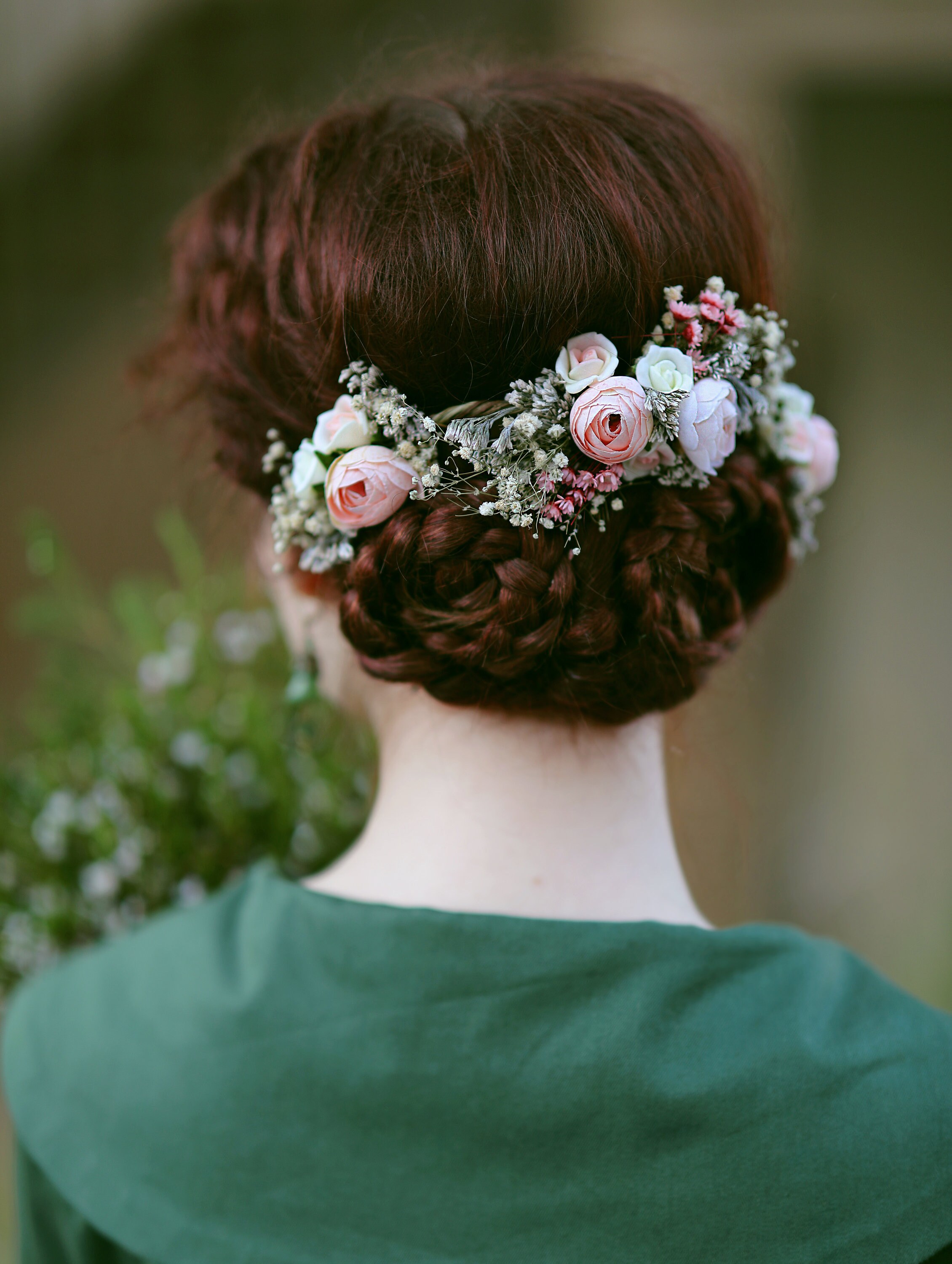 Flexible flower hair piece Wedding Bendable flower piece Hair | Etsy