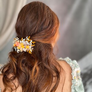 Yellow Flower Hair Clip: Bridal Autumn Wedding Headpiece - Etsy