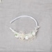 Holy Communion Flower Headband, White Roses Headpiece for Girl ...