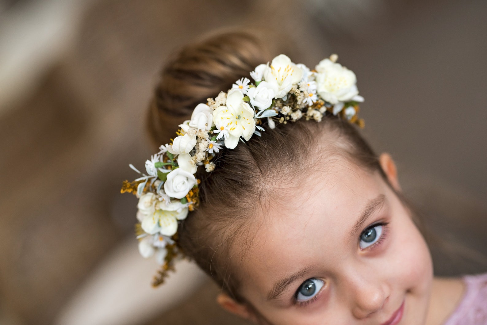 Headband for First Holy Communion White Floral Headband - Etsy
