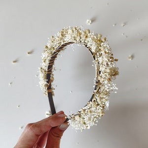 Daisy Flower Headband Wedding Flower Headpiece Ivory Meadow Daisy ...