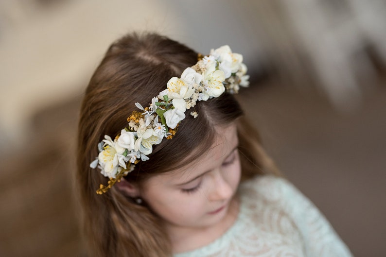 Headband for First Holy Communion White Floral Headband - Etsy