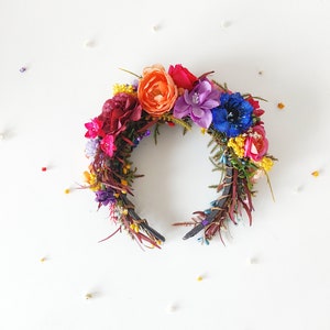 Summer Headband Flower Bridal Headpiece Colorful Headband Wild Flowers ...