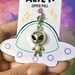 Space Alien Zipper Pull Glow in the Dark Keychain Galaxy - Etsy