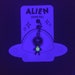 Space Alien Zipper Pull Glow in the Dark Keychain Galaxy - Etsy