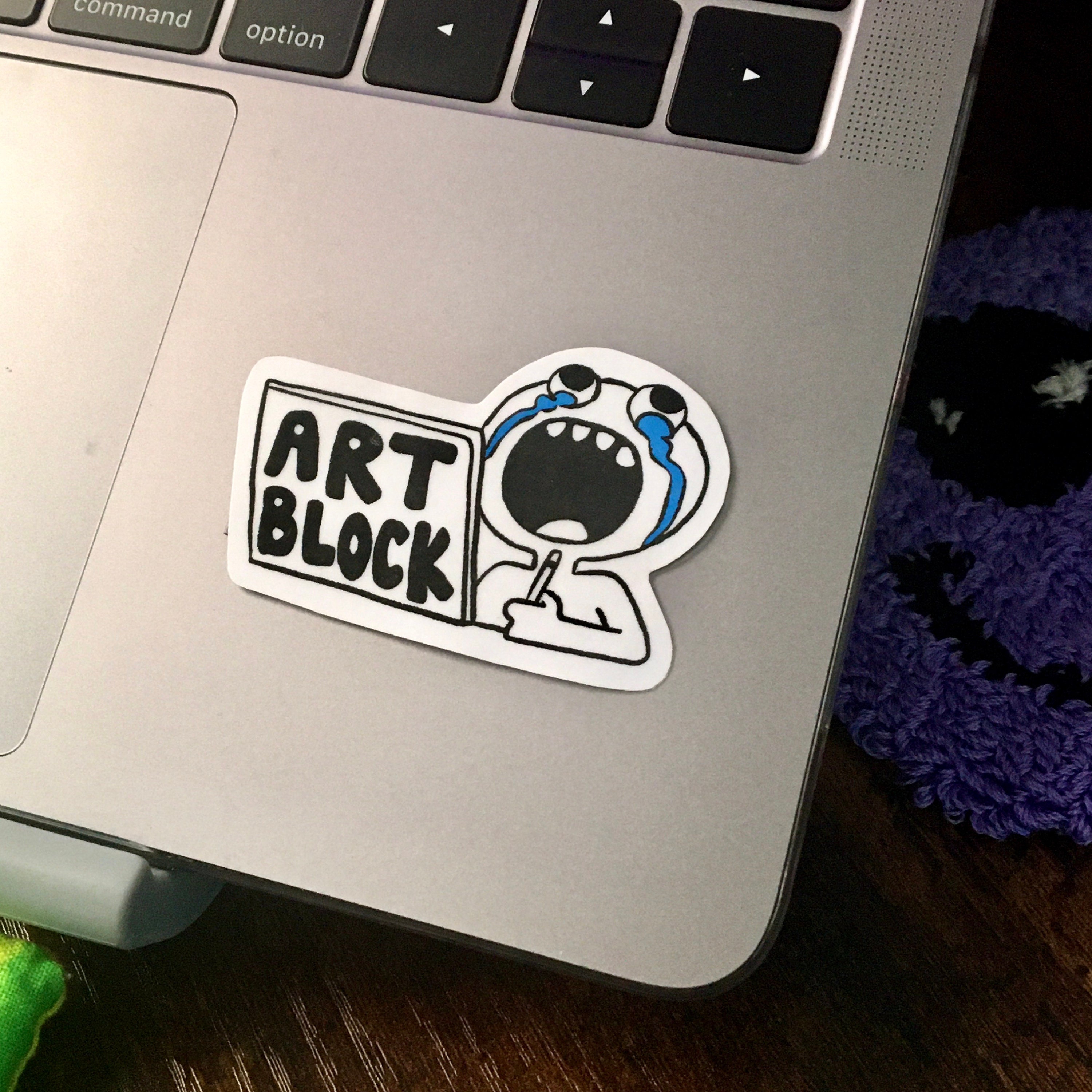 Artist ART BLOCK Sticker Glossy Vinyl Laptop Decal Sticker | Etsy