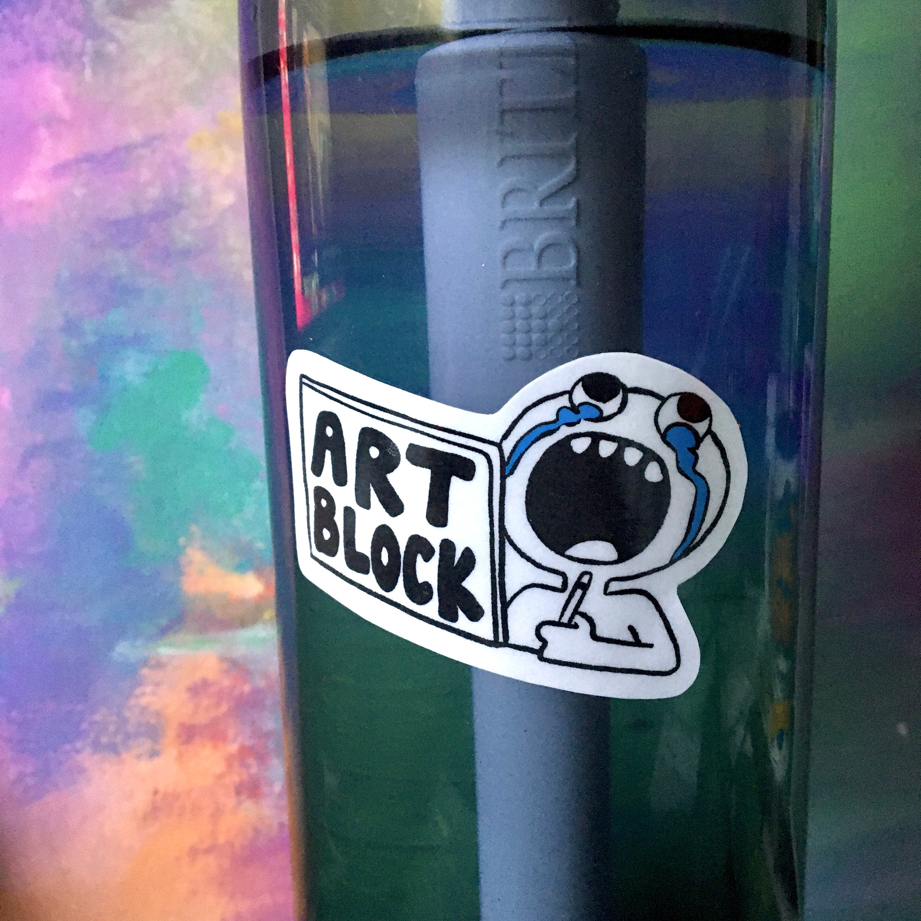 Artist ART BLOCK Sticker Glossy Vinyl Laptop Decal Sticker | Etsy