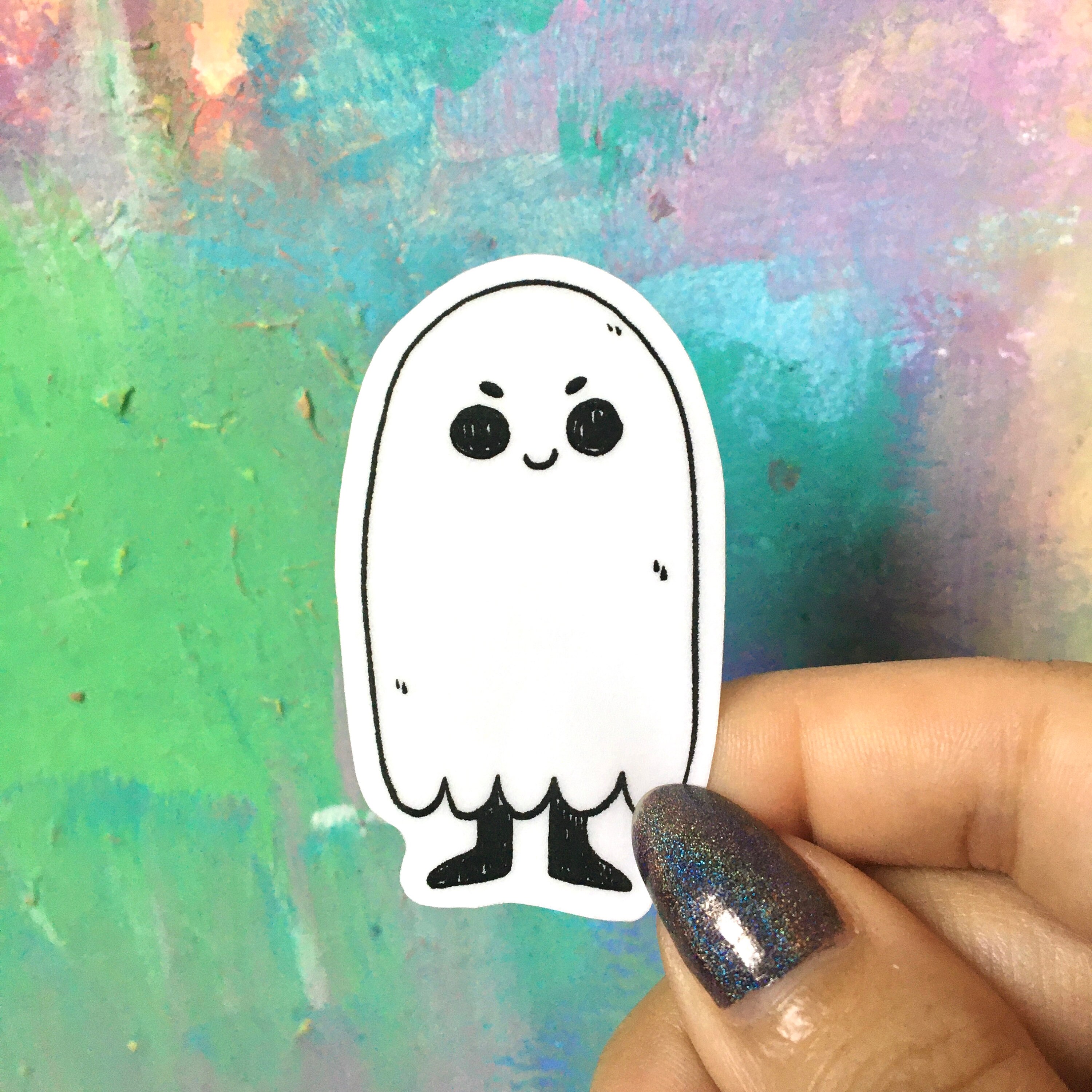 GLOSSY BOO CREW Sticker Pack Cute Ghost Stickers Halloween | Etsy