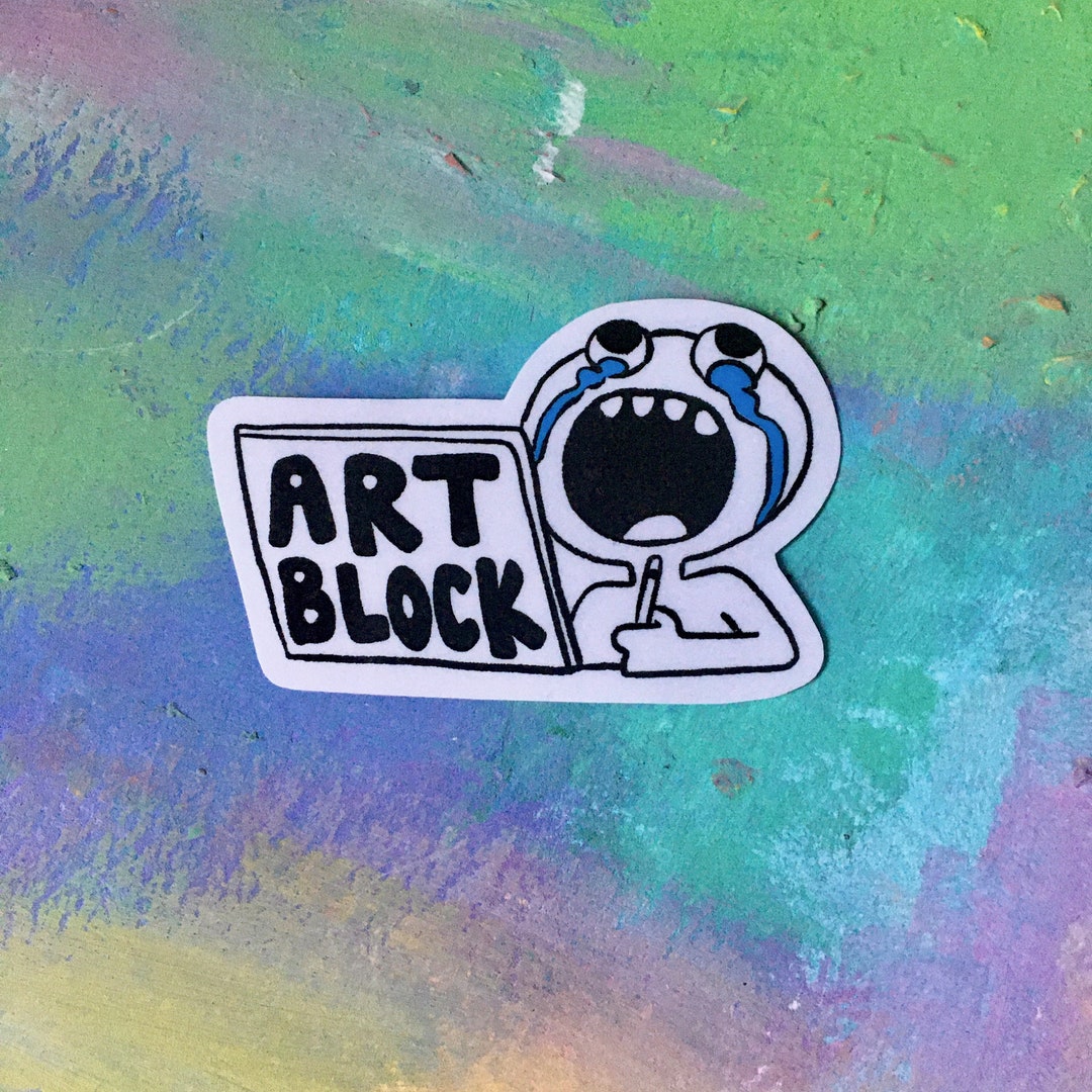 Artist ART BLOCK Sticker - Glossy Vinyl Laptop Decal Sticker, Artists ...