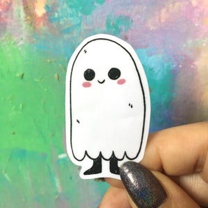 GLOSSY BOO CREW Sticker Pack - Cute Ghost Stickers Halloween Spooky ...