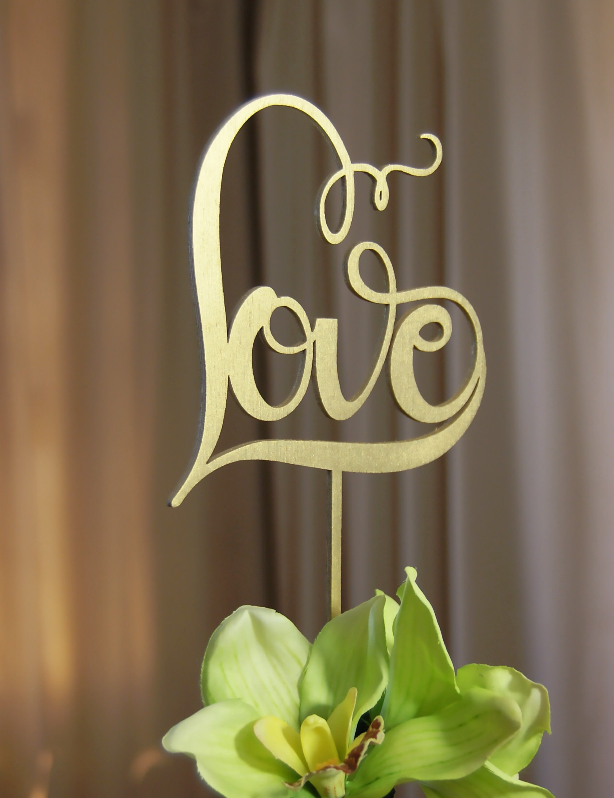 Gorgeous "love" Cake Topper for Any Occasion - Wedding, Bridal Shower ...
