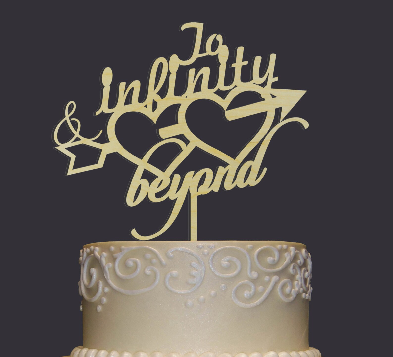 TO INFINITY and BEYOND Cake Topper Wedding Anniversary | Etsy