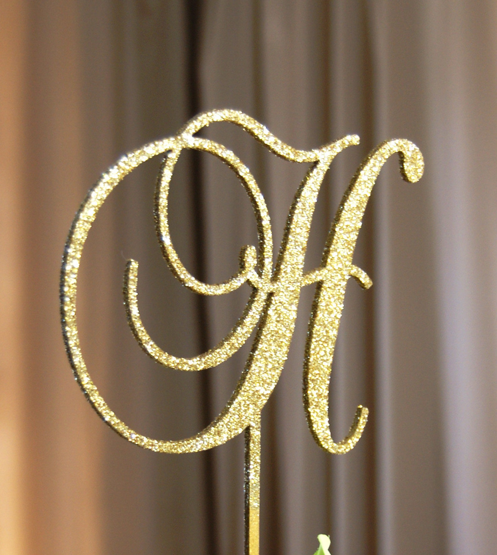Personalized Monogram Initial Letter Topper Bridal - Etsy