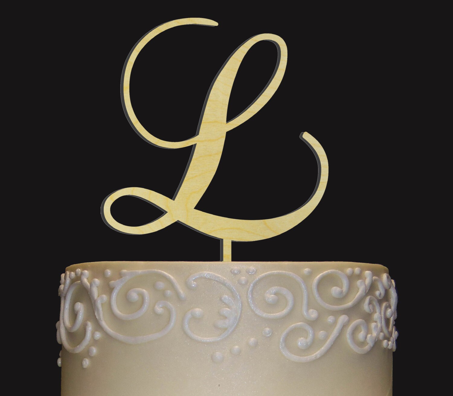 Personalized Monogram Wedding Cake Topper Initial / Letter - Etsy