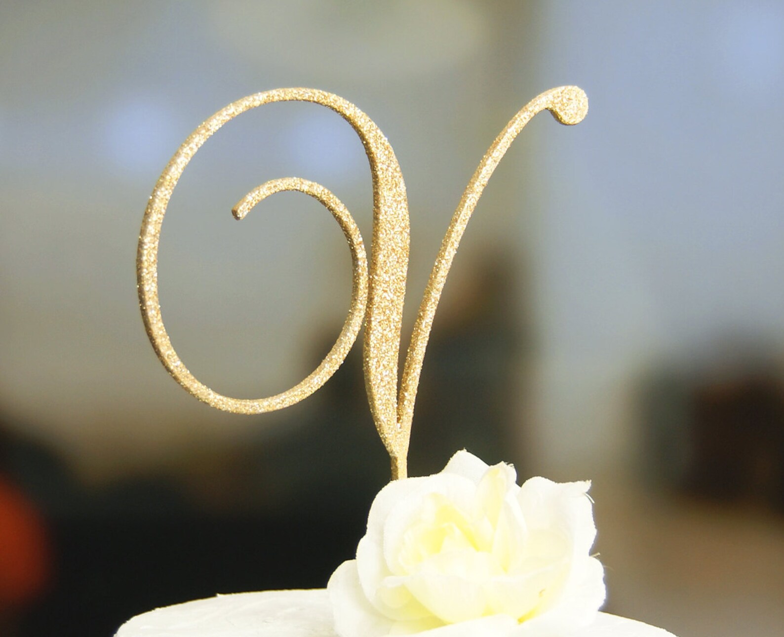 Personalized Monogram Wedding Cake Topper, Initial / Letter Cake Topper ...