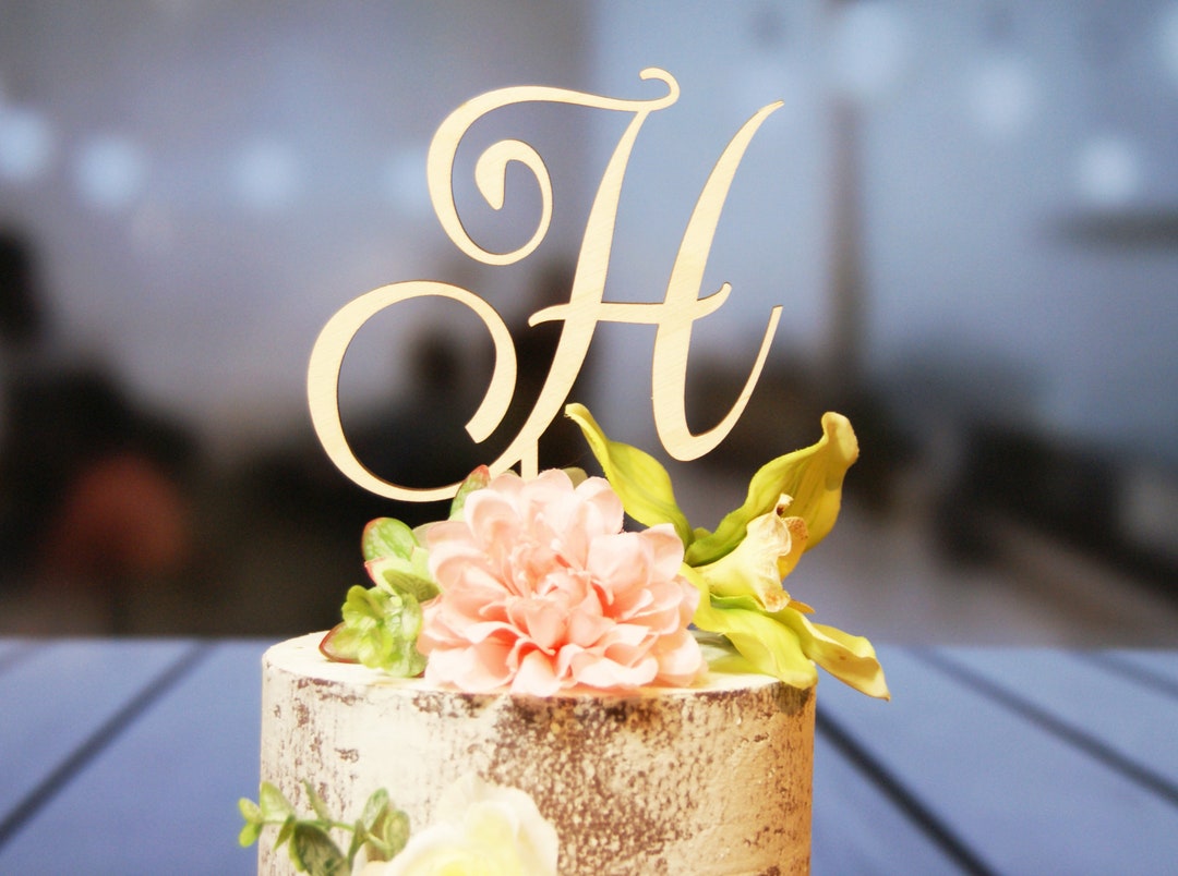 Personalized Monogram - Initial Letter Topper - Bridal Shower-wedding ...