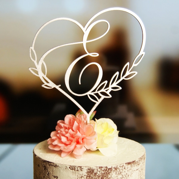 Heart Cake Topper - Etsy