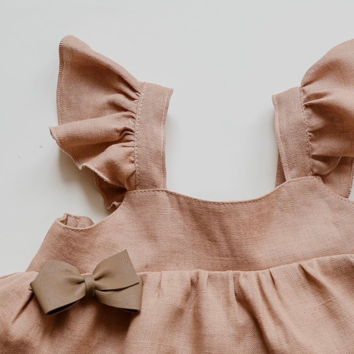 Clay Linen Boho Dress - Etsy