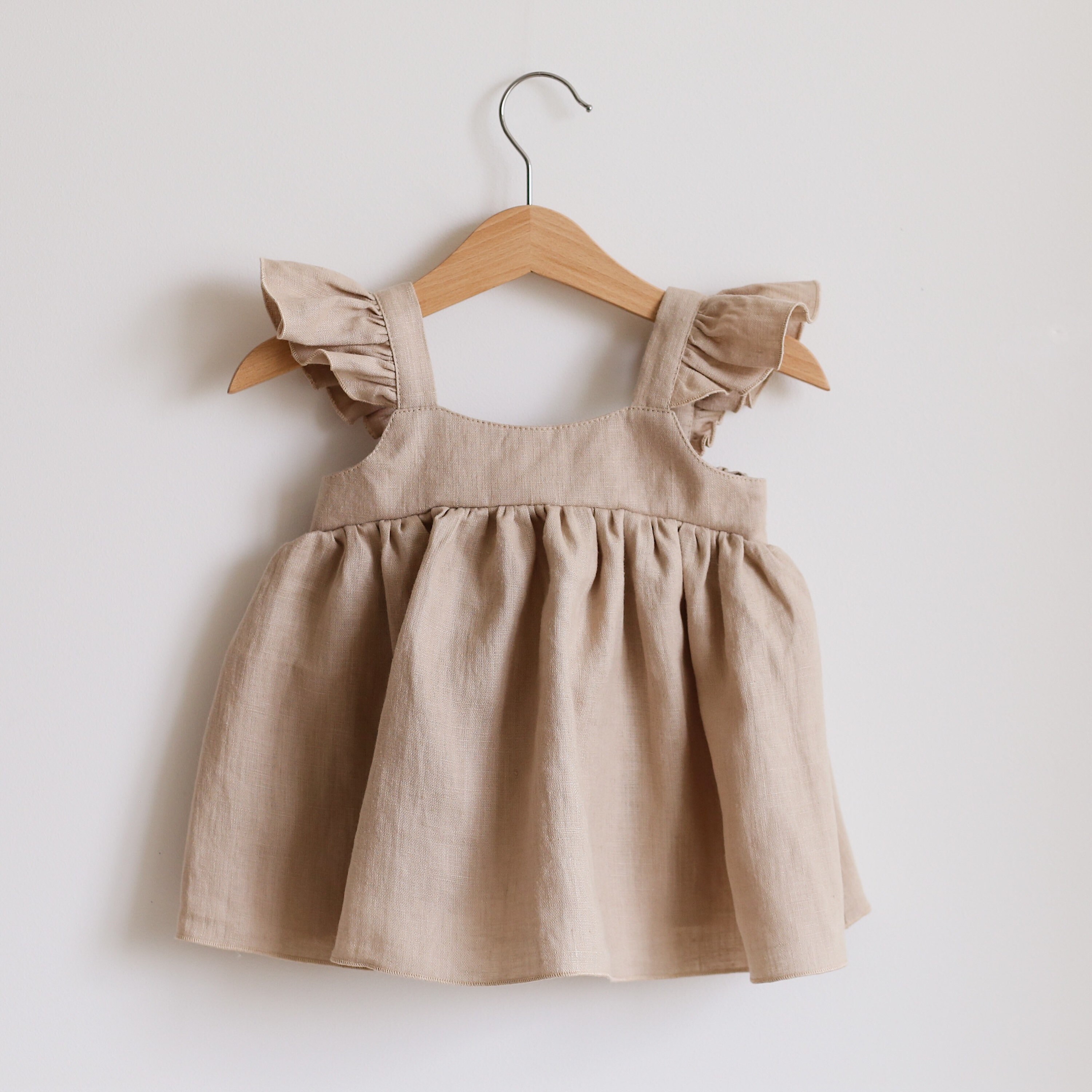 Beige Linen Boho Top - Etsy